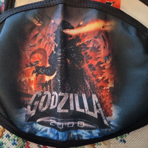 Unbranded | Accessories | Set Of 3 Godzilla 200 Cloth Face Masks | Poshmark